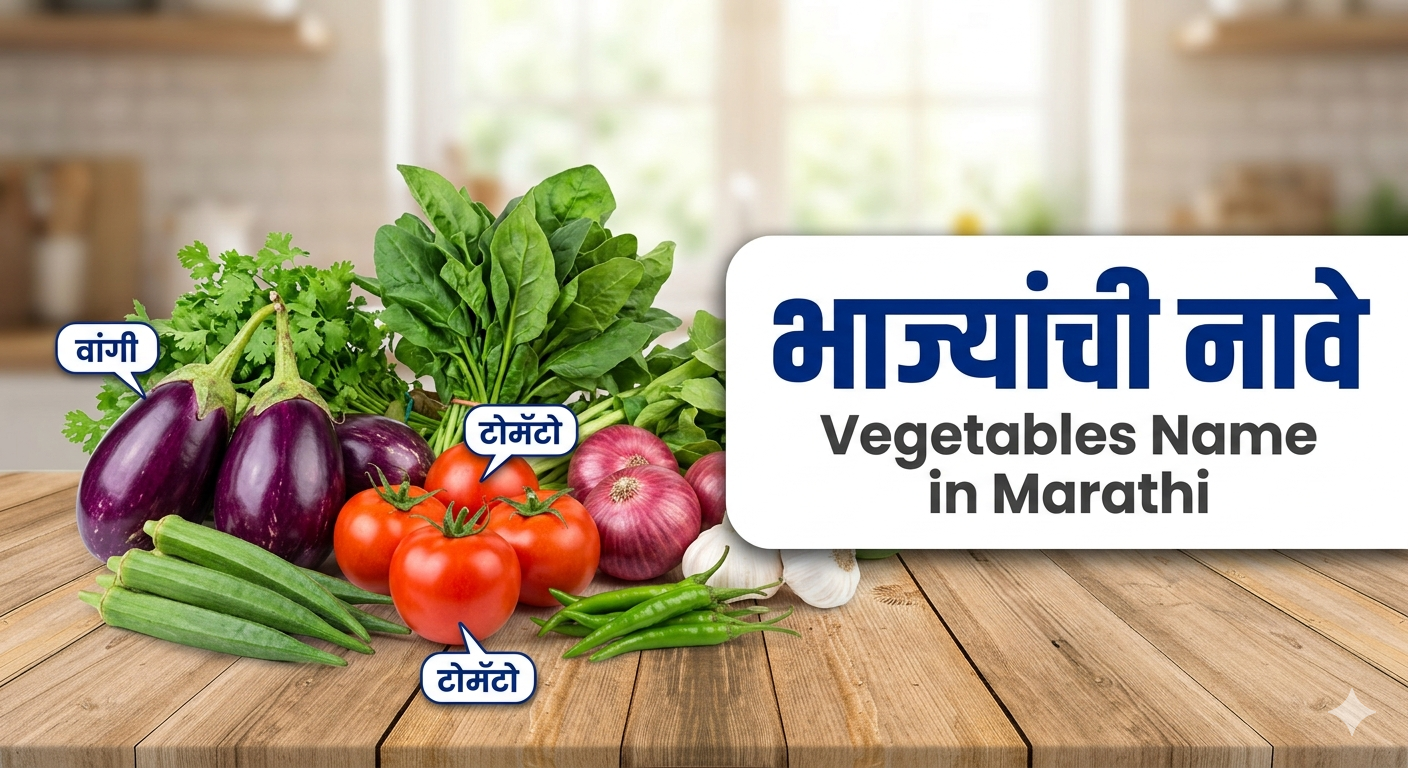 Vegetables Names in Marathi and English | 20 भाज्यांची नावे मराठीत ...